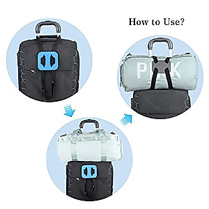 Luggage Straps Bag Bungees for Add a Bag Easy to Travel Suitcase Elastic Strap Belt (Green)