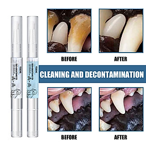 hejhncii 2 Pack Pets Dog Teeth Cleaning Pen Teeth Cleaning Pen Dogs Cats Natural Remover Tool Pet Tooth Cleaning Tool