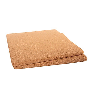 Cork Trivets Square, for Kitchen,7-Inch Each, Set of 2 (Square-7"x7"x0.39")