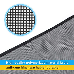 Luxiv Full Mesh Central Air Conditioner Cover, All Seasons Mesh Air Conditioner Leaf Guard AC Cover for Outdoor Central Ac (Black, 31.5 x 31.5 x 35.5)