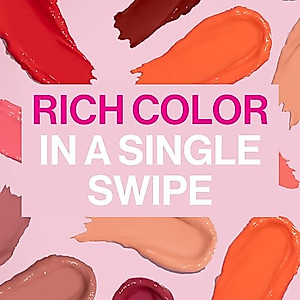 wet n wild Mega Last High-Shine Lipstick Lip Color, Infused with Seed Oils For a Nourishing High-Shine, Buildable & Blendable Creamy Color, Cruelty-Free & Vegan - Tanger-ring the Alarm