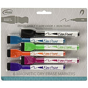 Board Dudes SRX Magnetic Dry Erase Markers, 6-Pack, Assorted Colors (4560VA-12) (2) Size: 12 Pack PackageQuantity: 2, Model:, Toys & Play