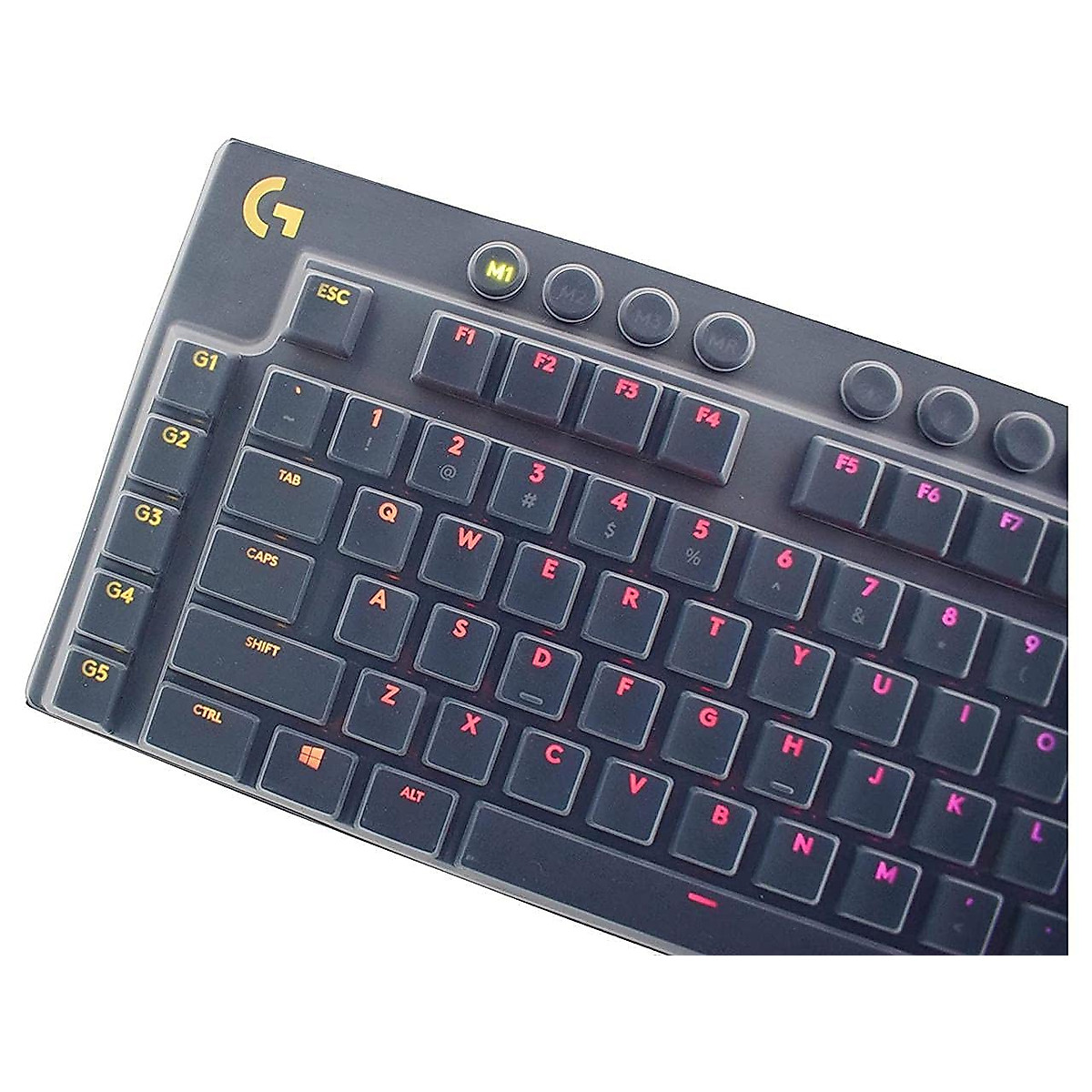 Keyboard Cover Skin for Logitech G815 RGB Mechanical Gaming Wired Keyboard, Logitech G915/G915 X Wireless Mechanical Gaming Keboard,Logitech G815 G915 Gaming Keyboard Protector-Clear