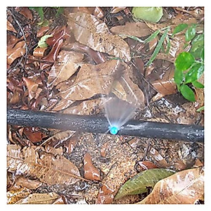 VIEUE Garden Drip Irrigation System Accessories 500 Pieces 90 180 360 Degree Refraction Atomizing Nozzle Sprinkler Simple Garden Bonsai Flower Fruit Tree Irrigation Sprayer (Color : 360 Degree)