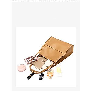 Aiwanning Genuine Leather Bucket Handbags for Women Tote Shoulder Bag Hobo Bag Purses (Black)