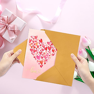 ceiba tree Love Card Anniversary Card Sweetest Day Card for Him Her with Envelopes