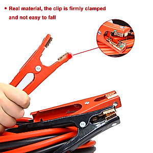 GOHAWKTEQ G5204C 4 Gauge 500A 20FT Heavy Duty Jumper Battery Cables Booster Jump Starter Replaces# AA-003-1A