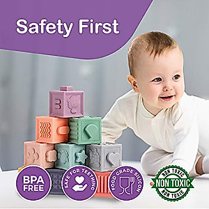 Naturals Infinity Montessori Toys for Babies | 3 in 1 Soft Baby Toys Set | Baby Toys 6 to 12 Months | Sensory Toys for Toddlers 1-3 | Toys for Babies 0-6 Months | Learning Toys