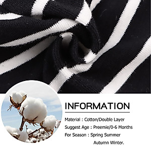 6 Pieces Preemie Baby Girls Hat Autumn Winter Newborn Baby Beanie 0-6 Months Cotton Infant Beanies for Boys (6PCS-A,0-6 Months)