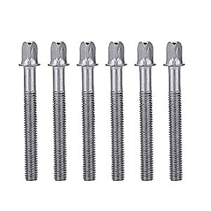 6Pcs Screw Rods, 60mm Drum Tight Screw Tension Rods Percussion Replacement Accessory