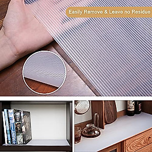 Shelf Liners for Kitchen Cabinets Non Adhesive Drawer Fridge Liner for Shelves, Closet, Refrigerator, Storage, Desks Mats Washable Oil-Proof Pantry Pads Waterproof Protector Shelf Liner
