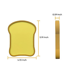 Silicone Spoon Rest for Stove Top, Cute Bread Shape Spoon Holder, Spoon Rest for Kitchen Counter, Coffee Spoon Rest, Cooking Utensil Rest for Spoons, Ladle, Spatula, Farmhouse Kitchen Decor, 1 PC.