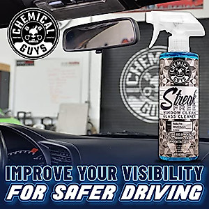 Chemical Guys CLD30016 Streak Free Glass & Window Cleaner (Works on Mirrors, Navigation Screens & More; Car, Truck, SUV and Home Use), Ammonia Free & Safe on Tinted Windows, 16 fl oz