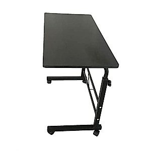 XBWEI Computer Desk Black Desktop Black Tube Rack Vertical Desk Adjustable Height Activity Desk Direct Selling Wholesale