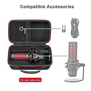 RLSOCO Hard Case for HyperX QuadCast/QuadCast S Condenser Microphone