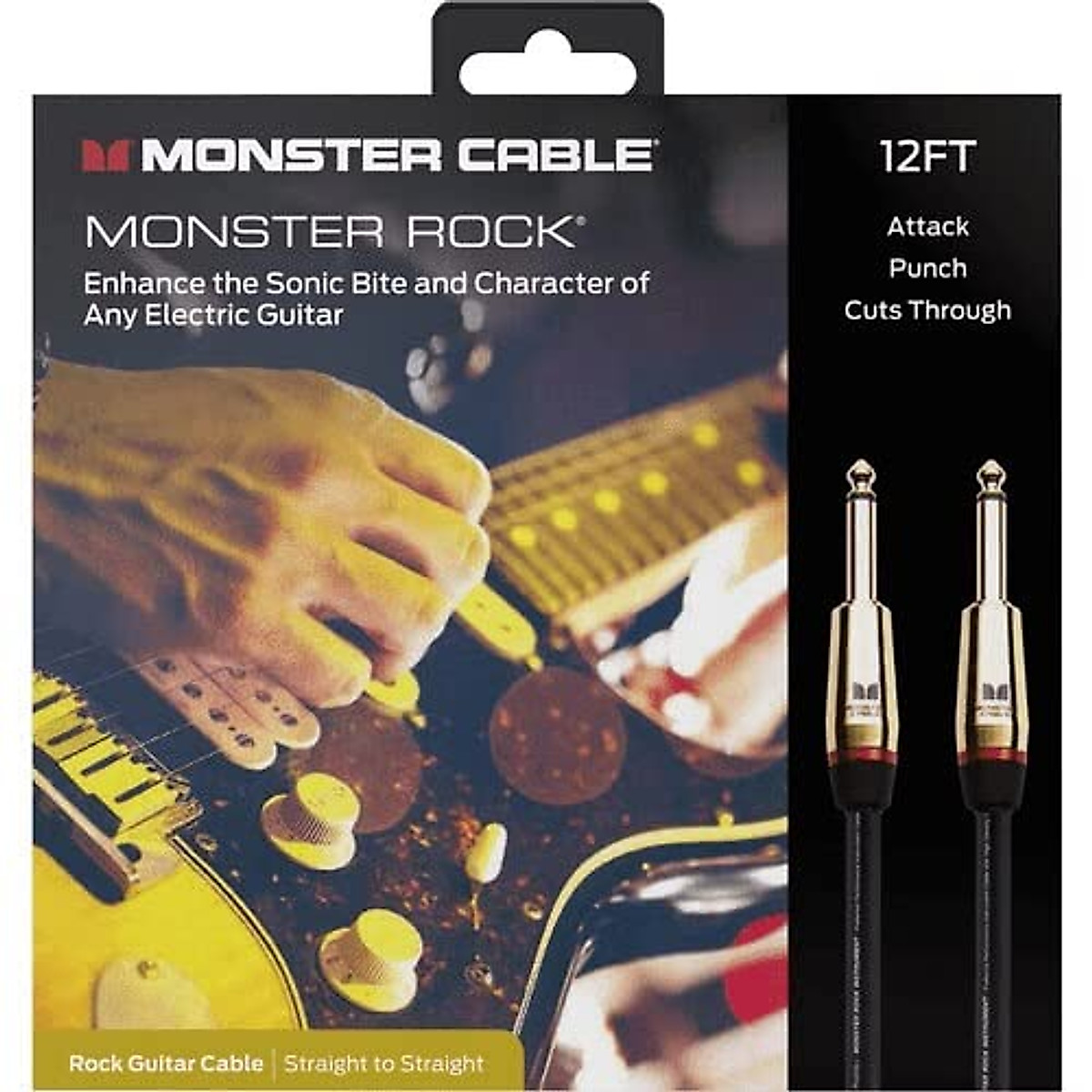 Monster Prolink Rock Instrument Cable - 12 ft - Straight to Straight
