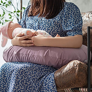 NiSleep Nursing Pillow with 2 Covers, Feeding Pillows for Breastfeeding, Baby Nursing Pillow, Machine Washable