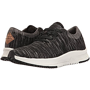 Freewaters Women's Sky Trainer Knit Lace-Up Shoe, Black/Grey, 7 M US