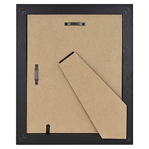 MCS Studio Gallery 8x10 Picture Frame Black Woodgrain, Vertical & Horizontal Wall Hanging & Easel for Tapletop Display, Rectangle Photo Frame for Photos, Posters & Art Prints (1-Pack)