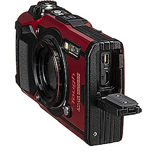 OLYMPUS Tough TG-6 Waterproof Camera, Black Tough TG-6 Waterproof Camera, Red Bundle