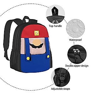 TUOKEO Gaming Characters Backpacks for Boys Girls, Cute Waterproof Backpack for School Fans Gifts 17 Inches