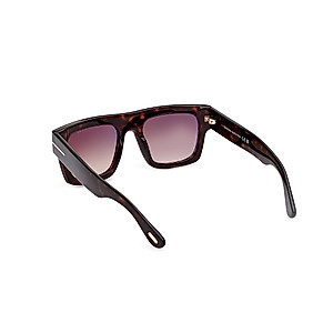 Tom Ford FAUSTO FT 0711 Dark Havana/Light Brown Shaded 53/20/145 unisex Sunglasses