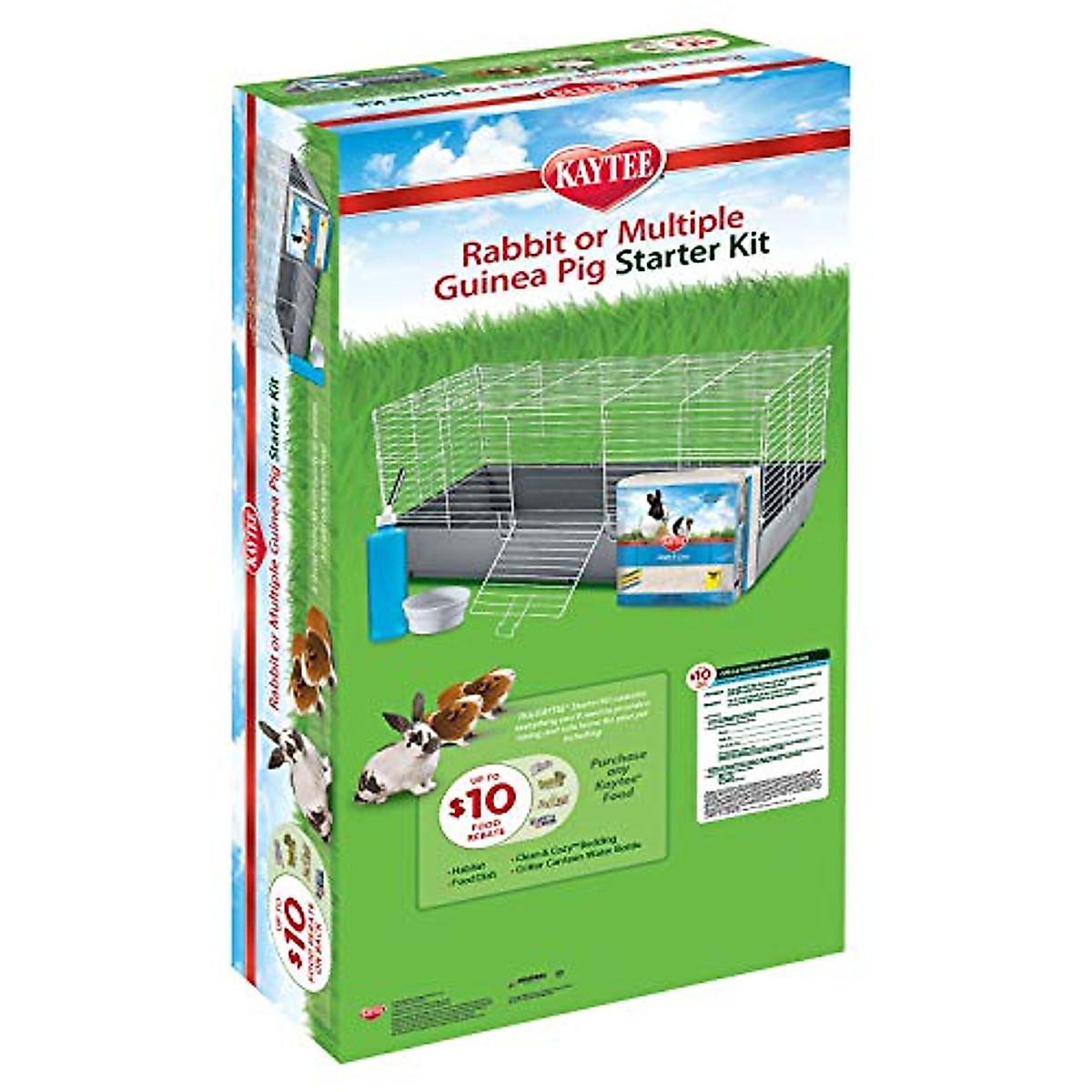 Kaytee My First Home Starter Kit Habitat for Pet Rabbits or Multiple Guinea Pigs