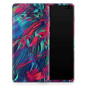 DesignSkinz Liquid Abstract Paint Remix V4 Protective Vinyl Decal Wrap Skin Cover Compatible with The Samsung Galaxy S20 (Screen Trim & Back Glass Skin)