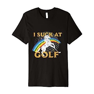 I suck at golf. Punishment for lost golf bet. Premium T-Shirt