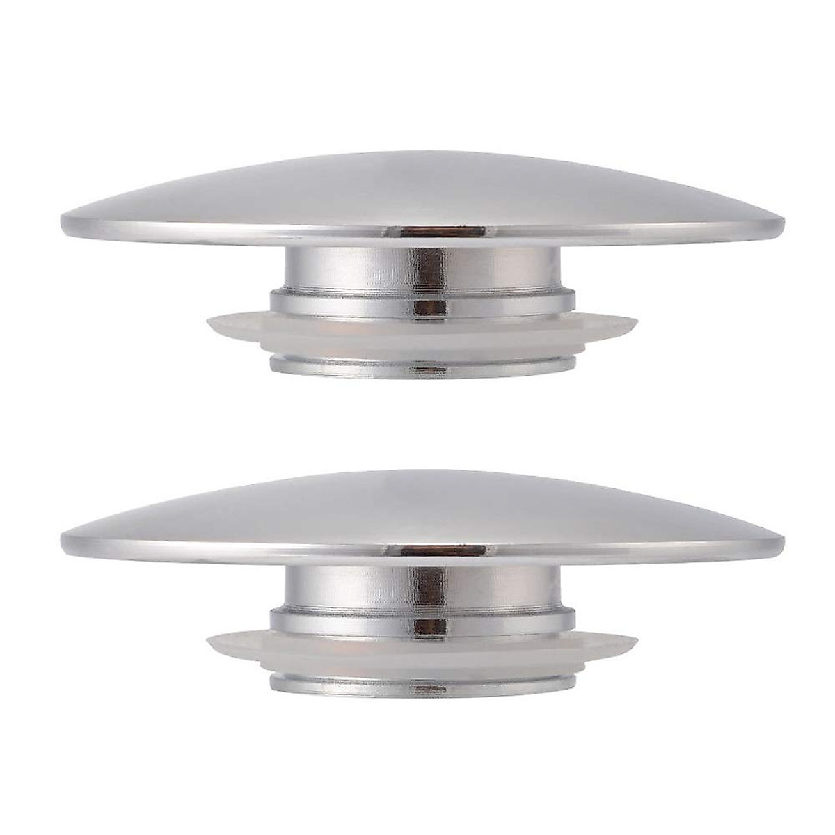 2pcs Pop Up Bathroom Sink Plug, Kitchen Bathroom Sink Drain Stopper Pop Up Click Clack Plug for Bath Vanity Sink(66mm)