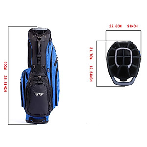 EG EAGOLE Light Golf Stand Bag 14 Way Full Length Blue