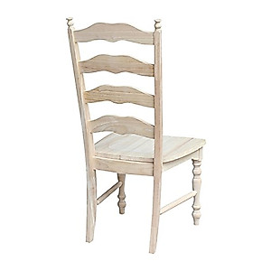 International Concepts Maine Ladderback Chairs, Wood, Set of 2