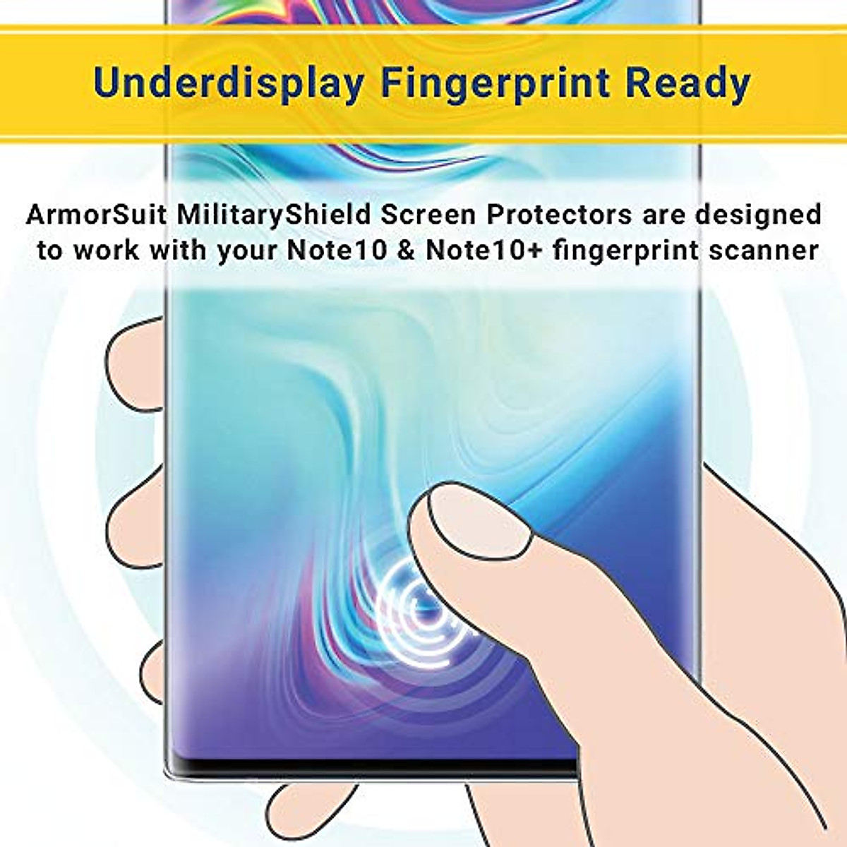 ArmorSuit [2 Pack] MilitaryShield Screen Protector For Samsung Galaxy Note 10+ Plus (6.8 inch Display)(Case Friendly) Anti-Bubble HD Clear Film