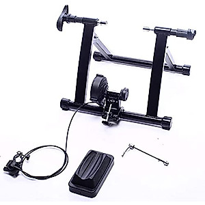 BalanceFrom Bike Trainer Stand Steel Bicycle Exercise Magnetic Stand with Front Wheel Riser Block