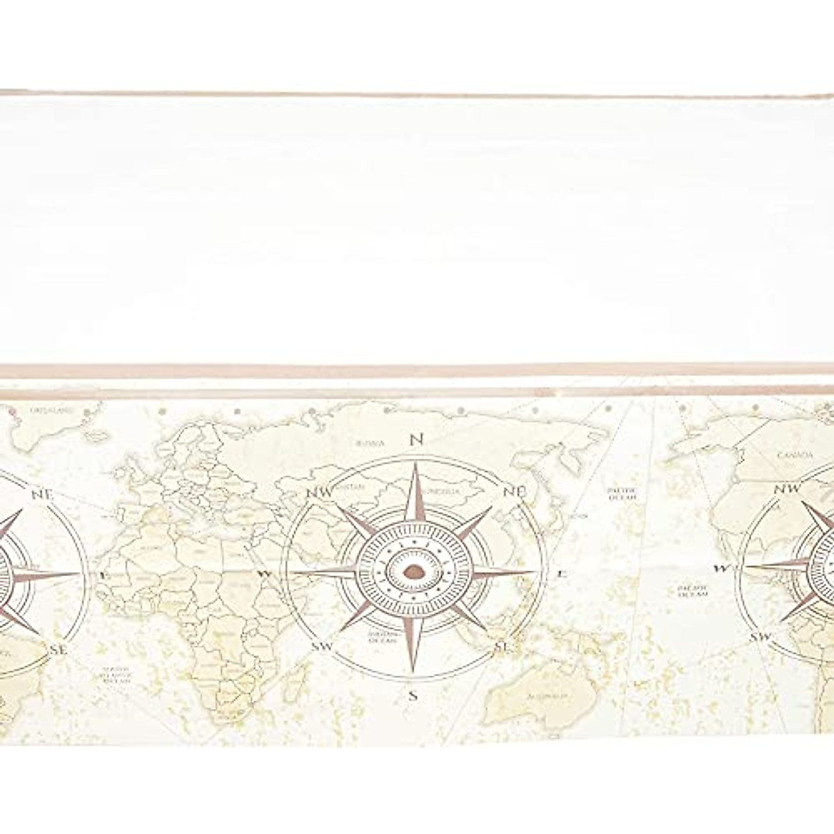 BLUE PANDA Adventure Themed Party Plastic Table Cover for Baby Showers (54 x 108 in, 3 Pack)