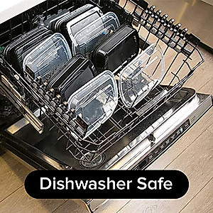 Fitpacker Meal Prep Containers - 28oz Portion Control Lunch Bento Box - Reusable Microwaveable (16 Pack - Version 2)