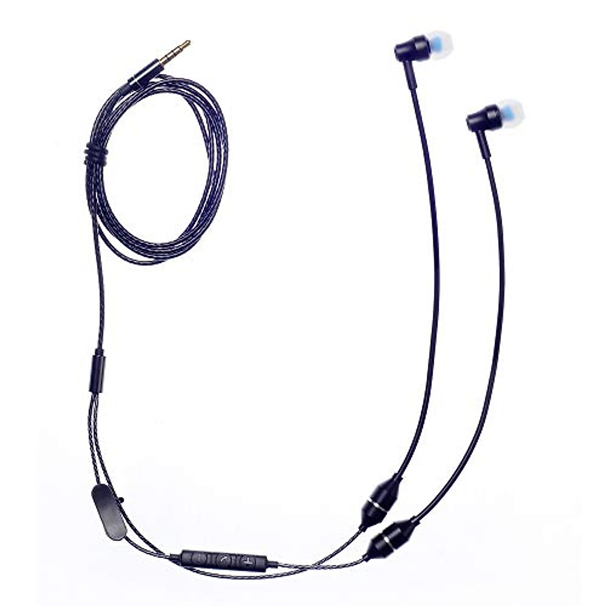 Sanxir Anti-Radiation air Tube Headphones, EMF Protection Earphone, Anti-Slip Earbuds, Radiation Free Headset, with Adjust Volume and HD micphone (Black)