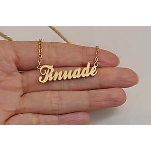 GR859C Kennedy Name Necklaces for Women Dainty Choker Gold Plated Real Stainless Steel Personalized Jewelry