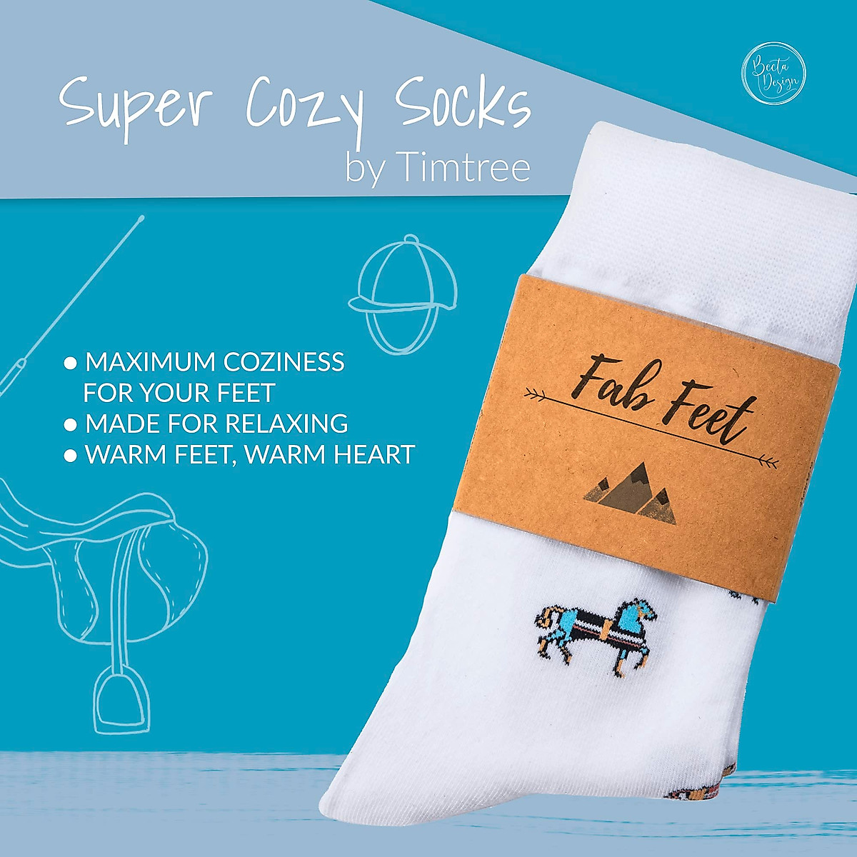 BECTA DESIGN Horse Lovers Gift Set - With 5 Hand Selected Horse gifts for Horse Lovers In a Beautifully Prepared Box - The Perfect Horse Gifts For Girls, perfect for Christmas and Brithdays