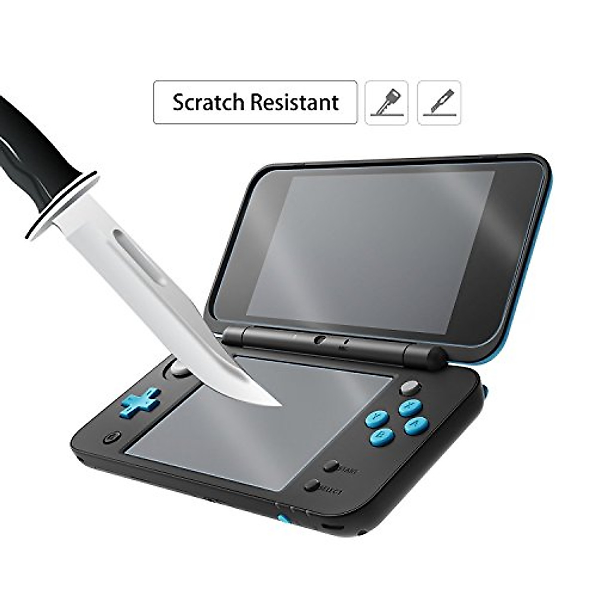 Younik New NS 2DS XL Screen Protector [3 Packs] 0.125mm/4H Ultra Clear HD Screen Film for NS New 2DS XL 2017 (Anti-Scratch/High Response/Bubble Free)