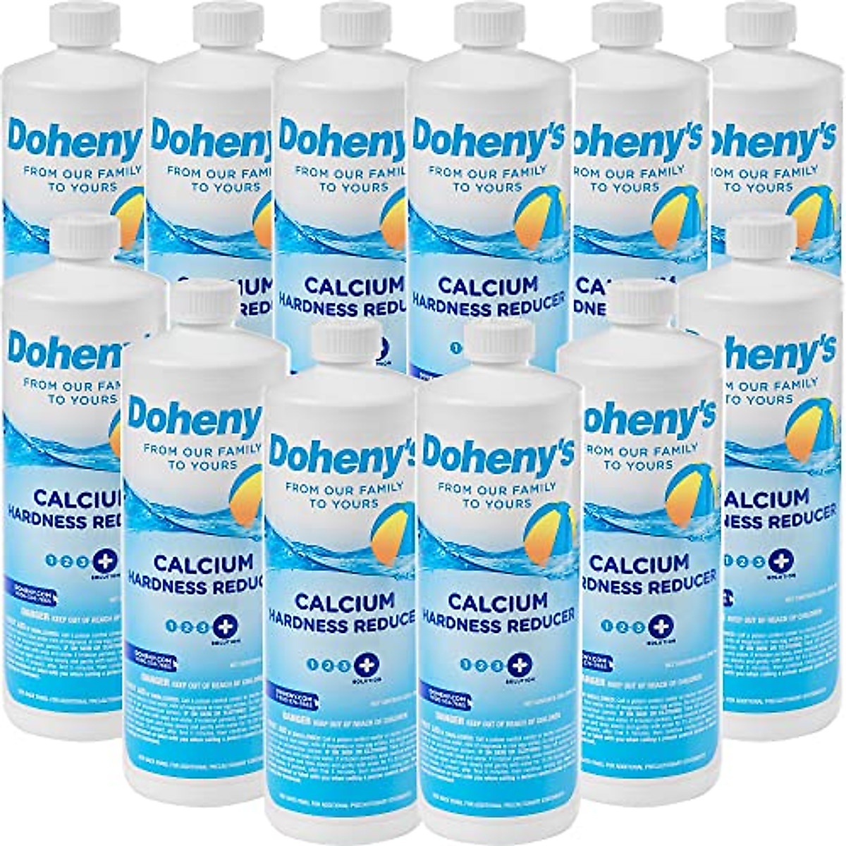 Doheny's Calcium Reducer | Quickly & Safely Reduce Calcium Hardness Levels in Your Pool | Contains Phosphoric Acid Derivatives | Prevent Scaling, Staining & Corrosion | 1 QT