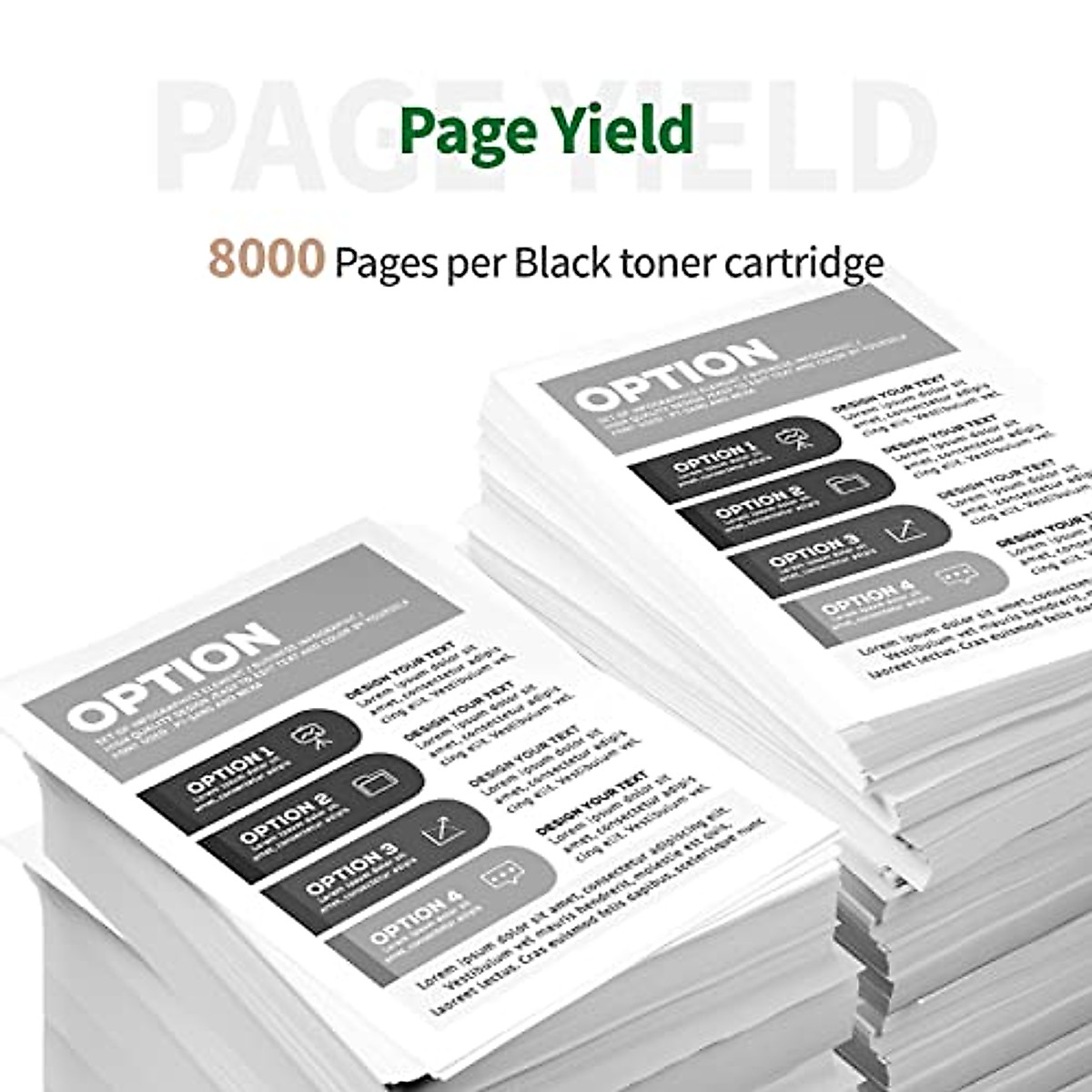 JINTUM Compatible TN850 Toner Cartridge Replacement for Brother TN850 High Yield Toner TN-850 TN820 TN-820 for use with MFC-L5900DW HL-L6200DW MFC-L6800DW MFC-L5850DW HL-L5100DN Printers (2 Black)