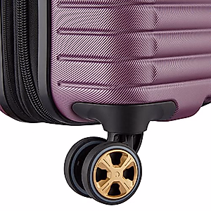 DELSEY Paris Cruise 3.0 Hardside Expandable Luggage with Spinner Wheels, Plum, Checked-Large 28 Inch