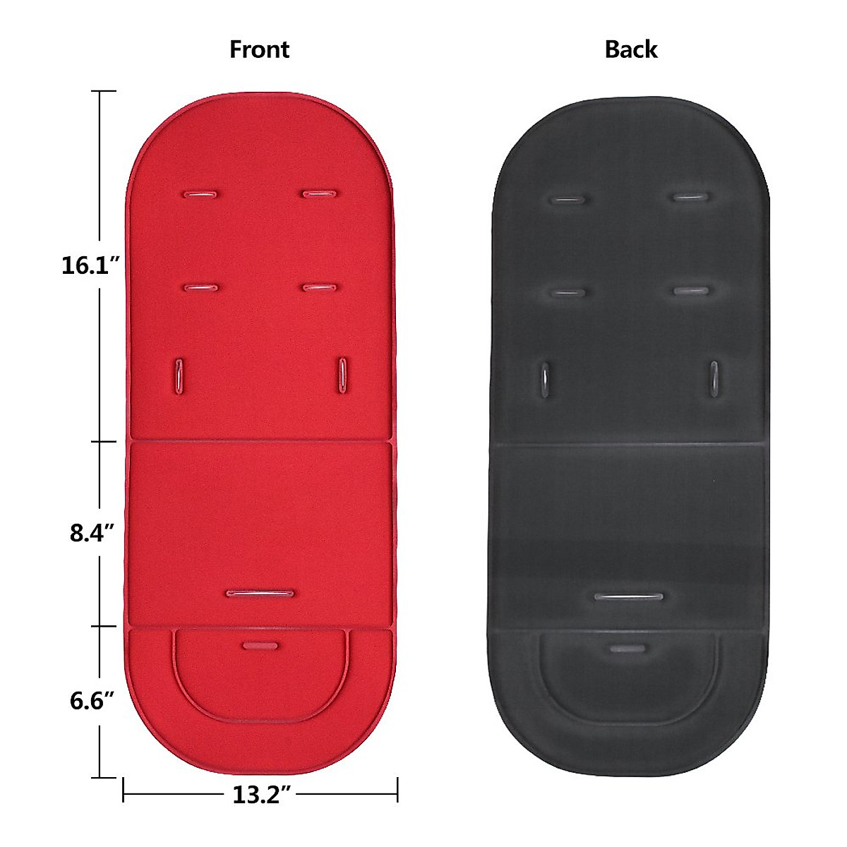 Saftybay Universal Leica Baby Stroller Cushion Seat Liner Breathable Pram Pushchair Mat Pad Solid Color (Purple)