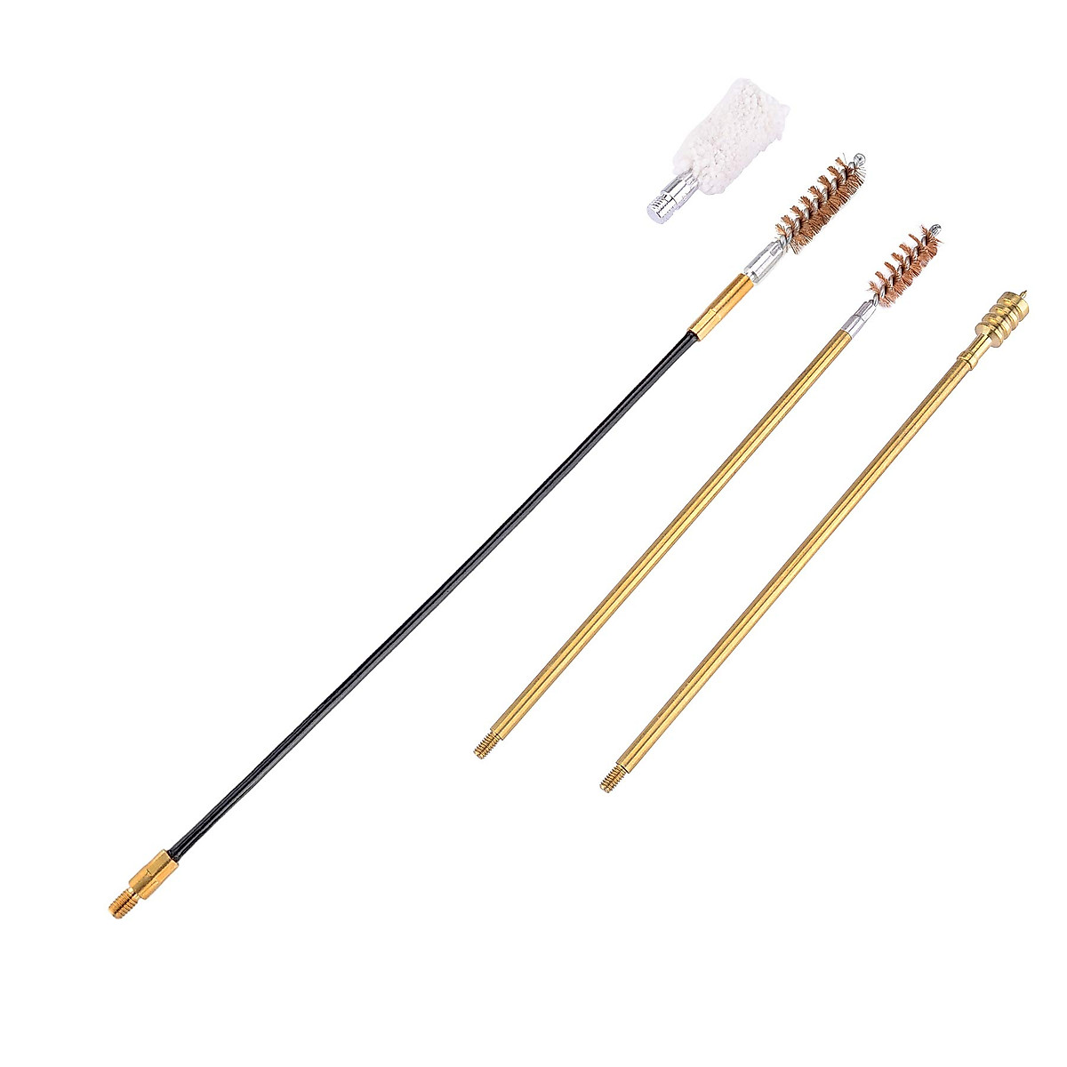 Raiseek Gun Cleaning Kit Rifle Handgun Shotgun Cleaning Kit in Zippered Portable Pouch for .22 .243 .280 .30 .357 .40 .45 Cal 12GA 20GA