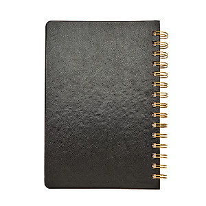 russell+hazel 2022-2023 A5 Academic Weekly Planner, Office Supplies, Black Vegan Leather, with Stickers, 5.625" x 8.25"