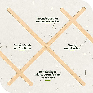 Birch Wood Coffee/Beverage Stirrers 7" (1000 pack) Eco-Friendly Great For Your Coffee Nook.