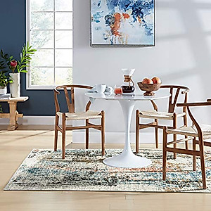 Home Dynamix The Spruce Summer Rain Modern Abstract Area Rug, Gray/Blue/Rust, 7'10"x10'2" Rectangle