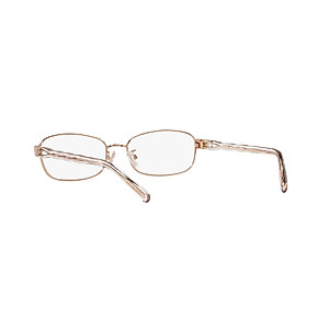 Coach HC5138 Prescription Eyewear Frames, Brushed Rose Gold/Demo Lens, 55 mm