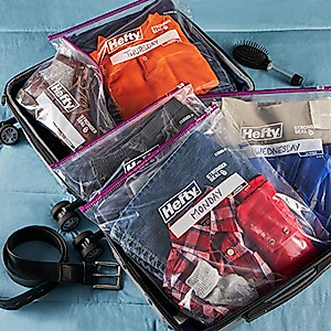 Hefty Slider Jumbo Storage Bags, 2.5 Gallon Size, 12 Count